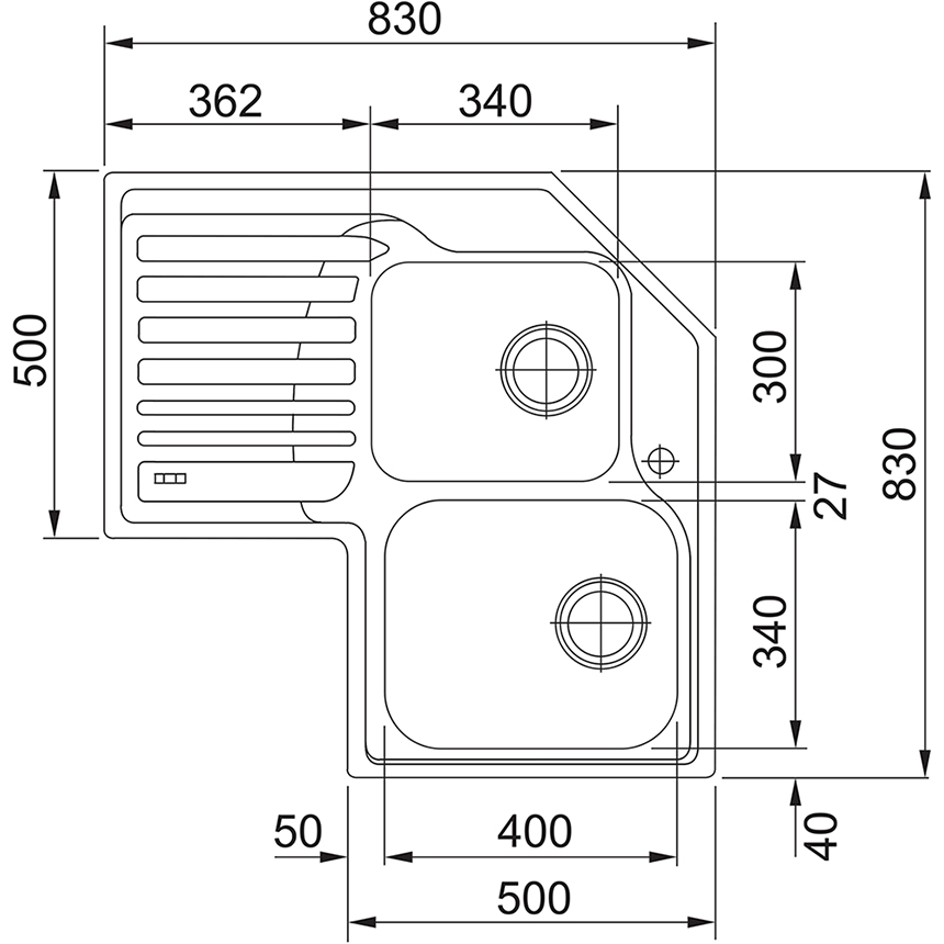 Studio Stainless steel Kitchen Sink – Tile and All